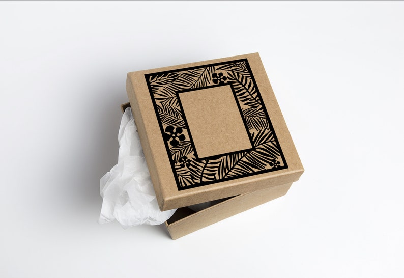 Tropical Leaves Frame Leaf Plants Frame SVG EPS Dxf - Etsy