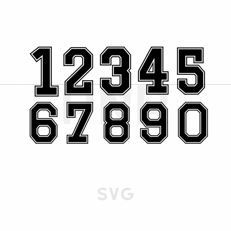 Números svg, descarga digital, 10 piezas svg - Etsy México