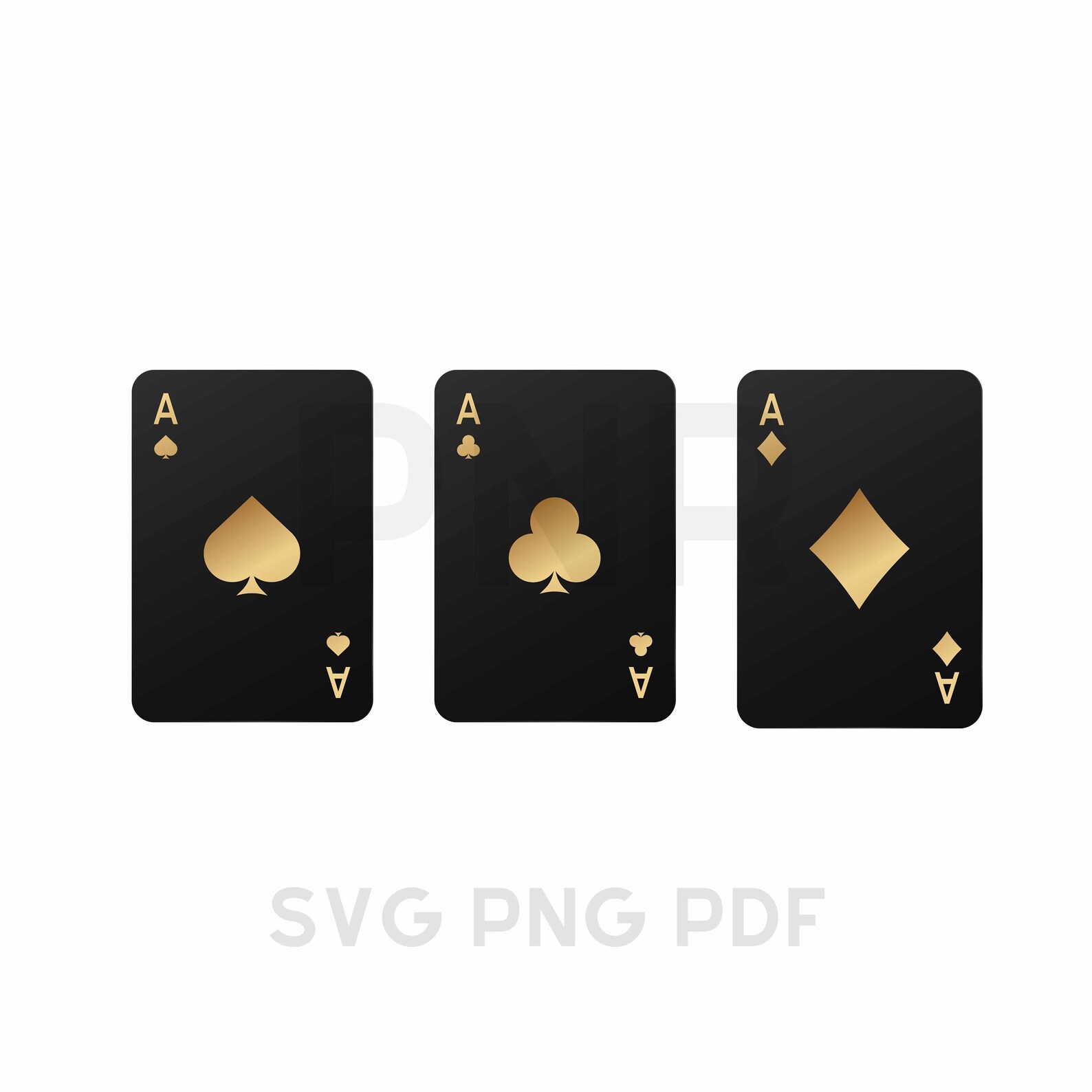 Playing Cards Svg, Poker Cards Svg, 3 Pieces Svg - Etsy