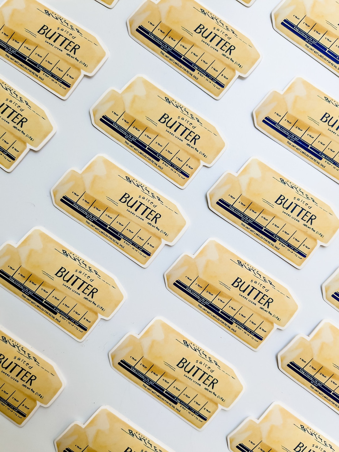 Butter Sticker 2x3" Waterproof, Weatherproof Matte Vinyl - Etsy