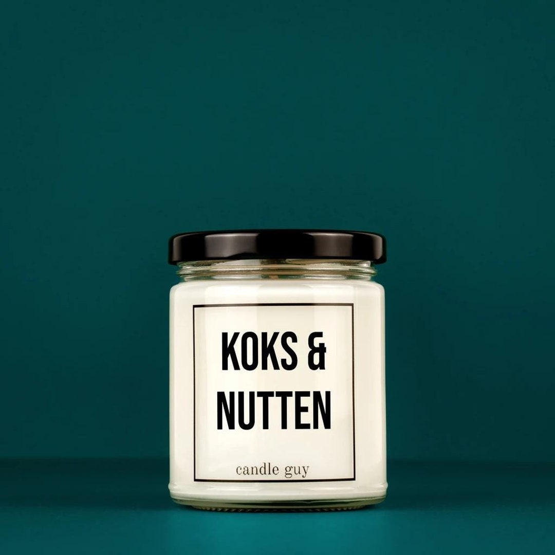 Schwarzminimal Duftkerze Koks & Nutten Geschenk Witzige Sojawachs ...