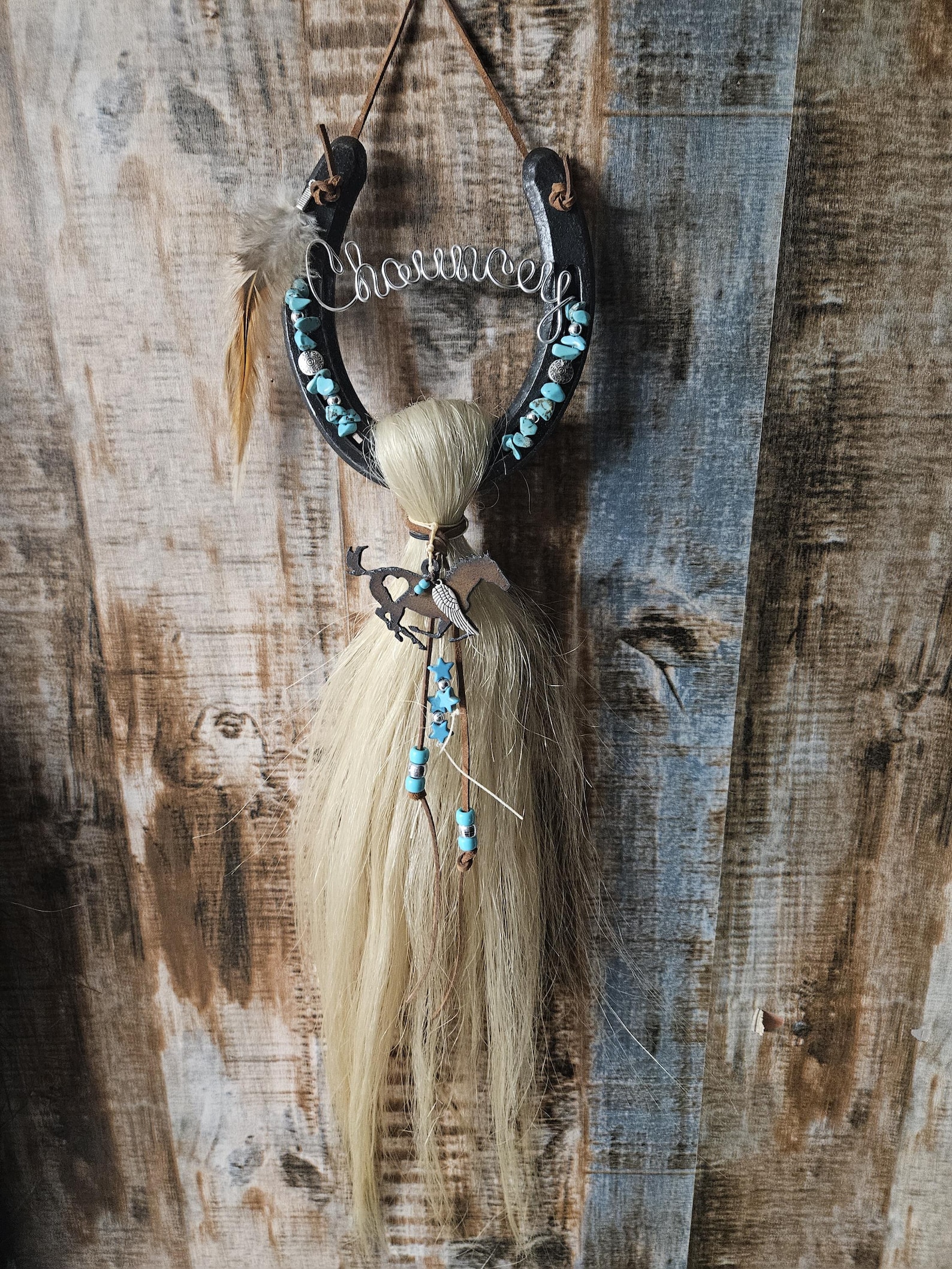 Custom Horse Hair Memorial, Horseshoe Keepsake, Equestrian Gift - Etsy