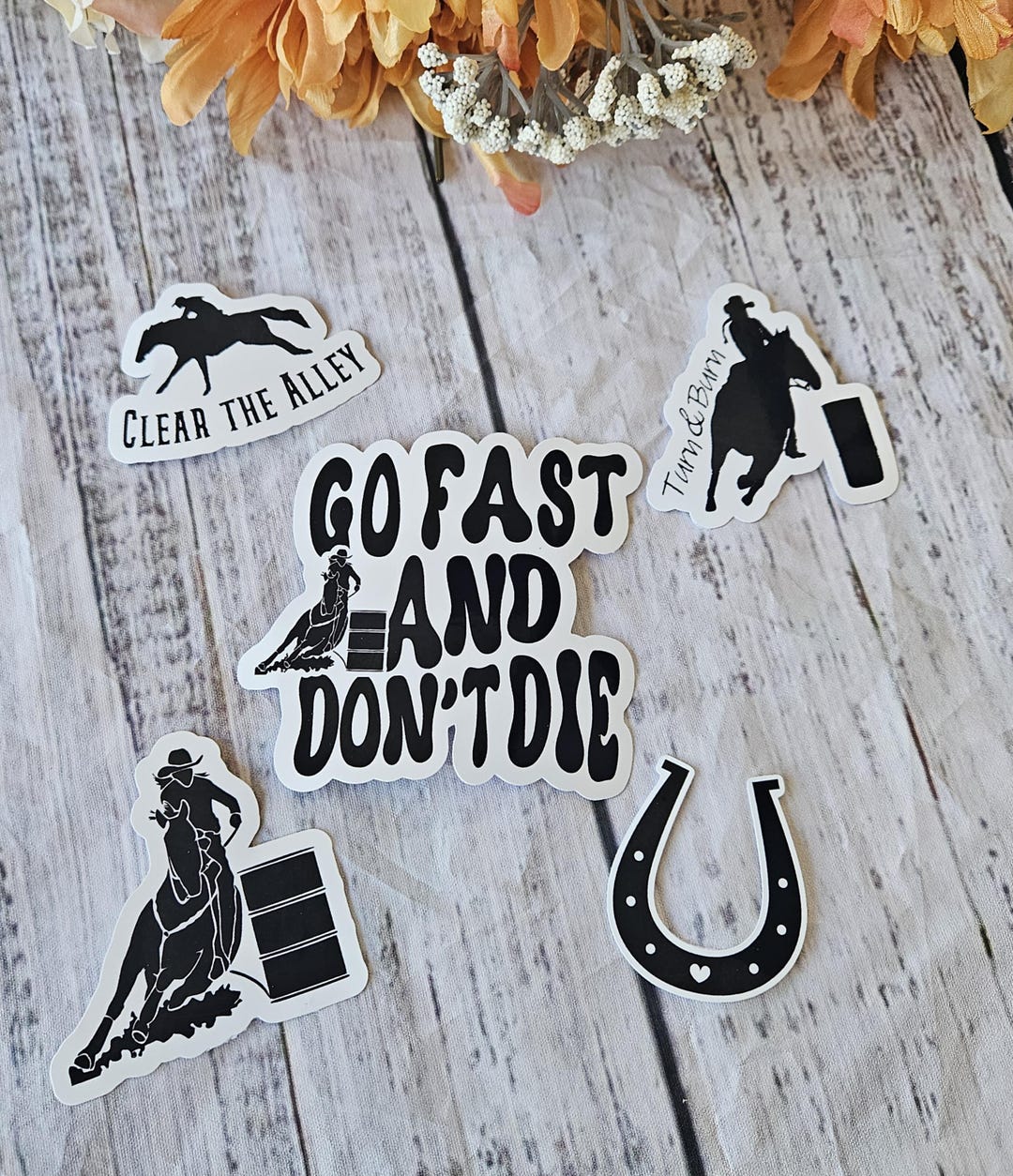 Horse Stickers, Barrel Racer Sticker Pack for Cowgirls, Sticker for ...