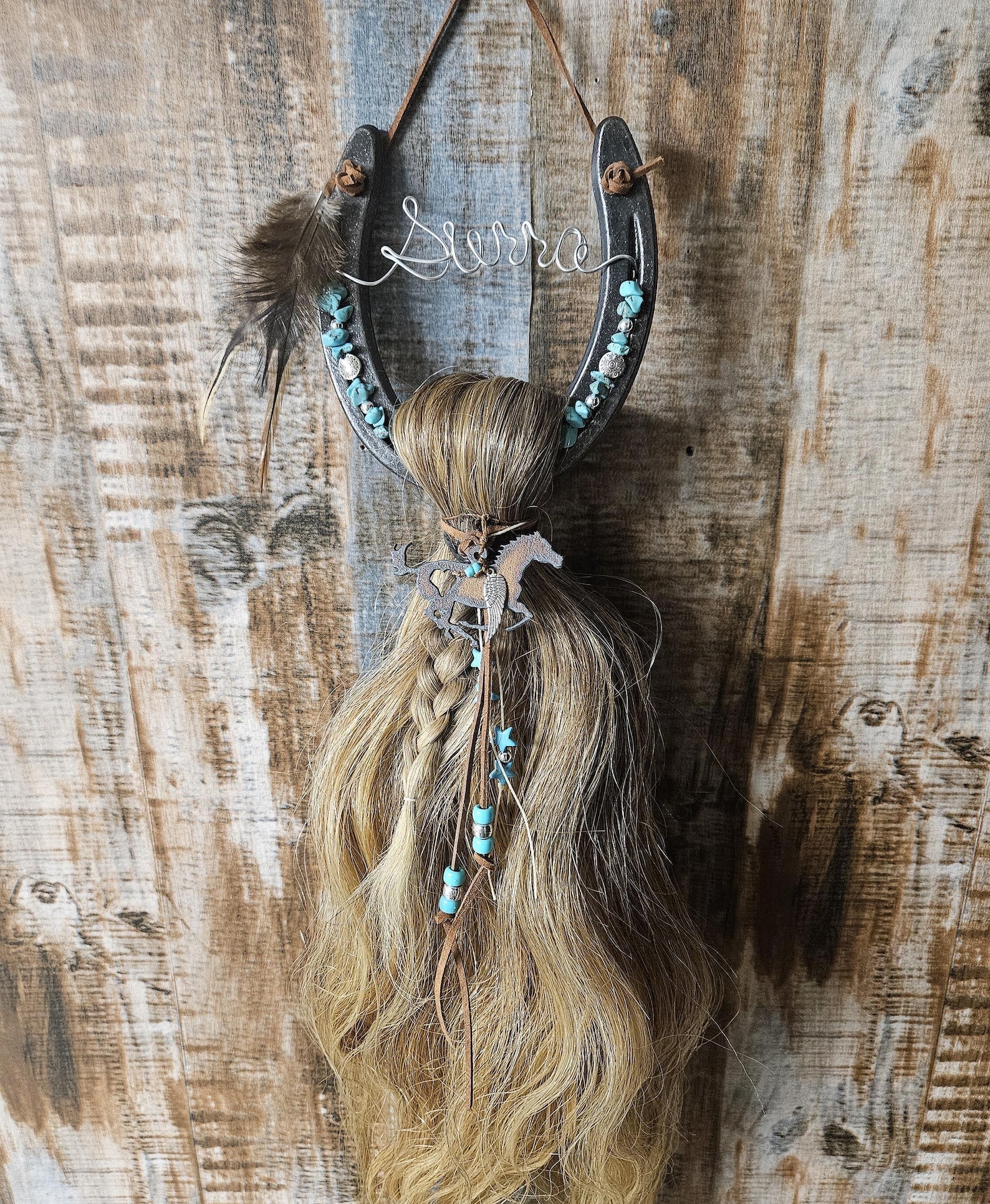 Custom Horse Hair Memorial, Horseshoe Keepsake, Equestrian Gift - Etsy