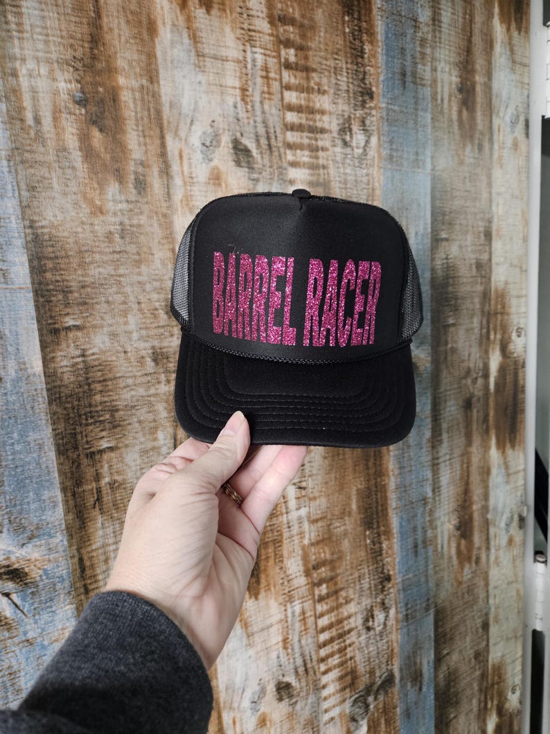 Horse Hat, Barrel Racer Trucker Hat With Bling for Cowgirls & Rodeo ...
