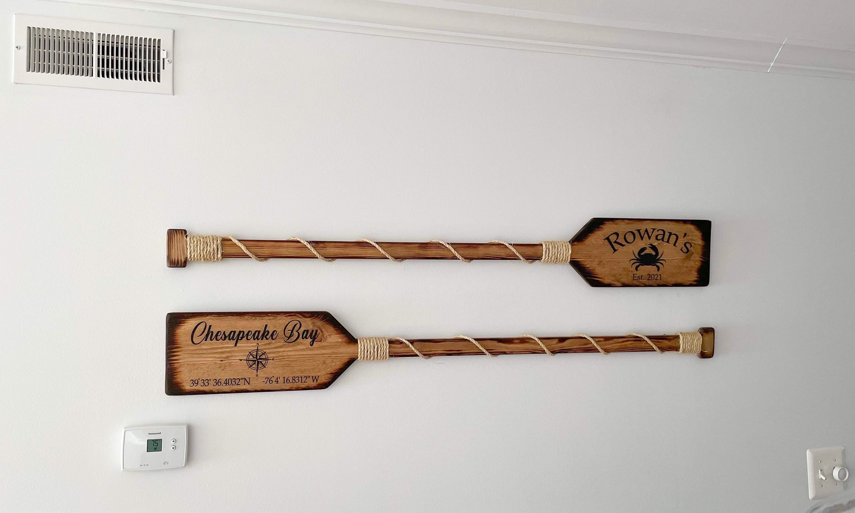 Nautical Paddle Decor-beach House, Lake House, Cabin and Personalized ...