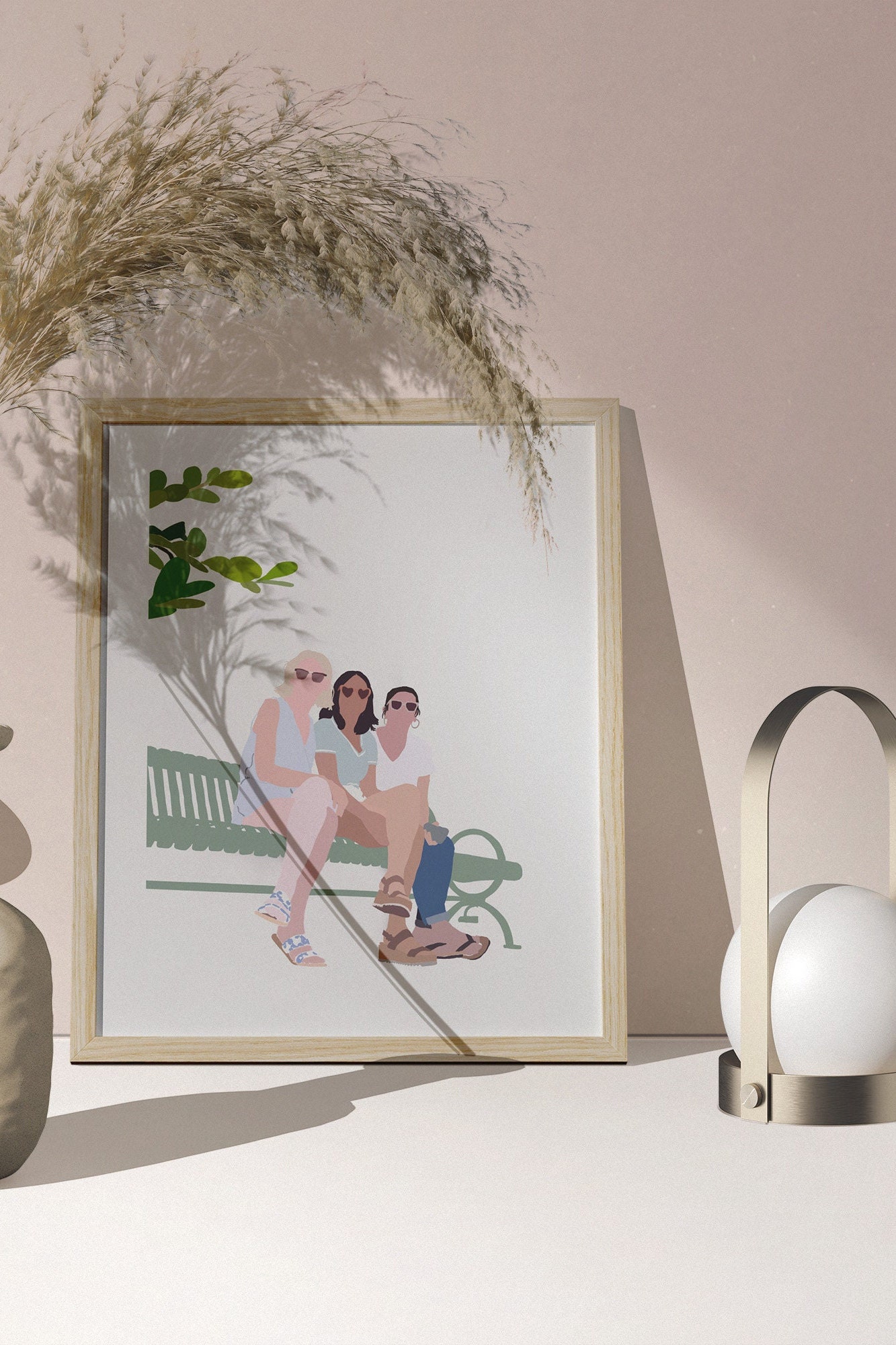 Custom Minimal Group Portrait- No Background - Etsy