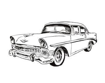57 Chevy Coloring Pages