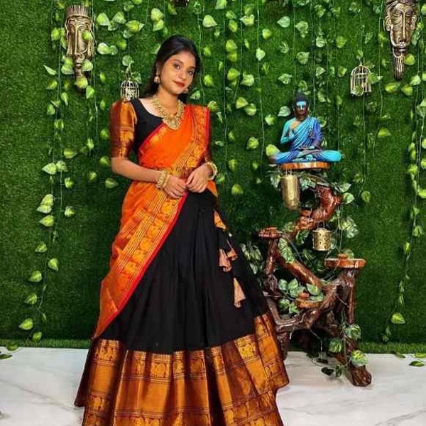 Dhavani for Pavadai - Etsy