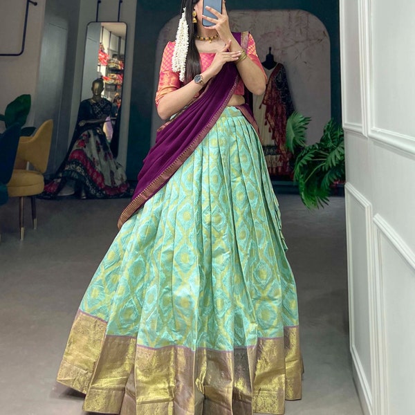 Lehenga Saree for Girls - Etsy