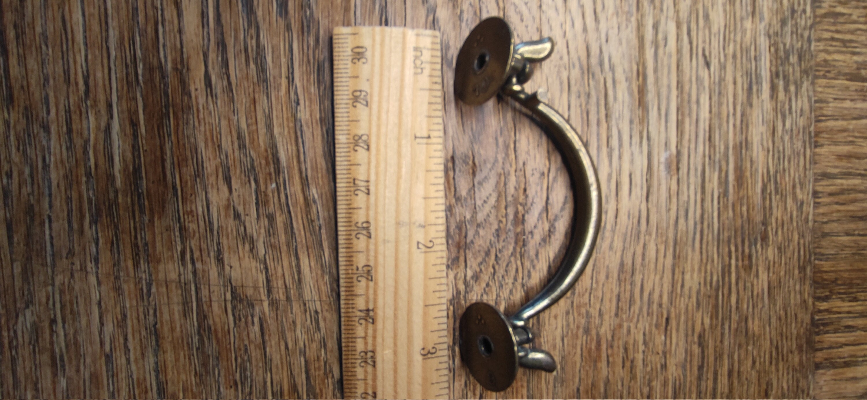 Handle Pull Antique Brass Drop Handle Drawer Pull - Etsy