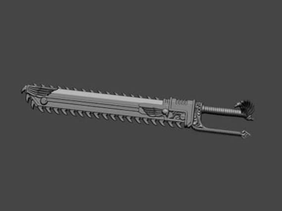Chainsaw Sword Warhammer