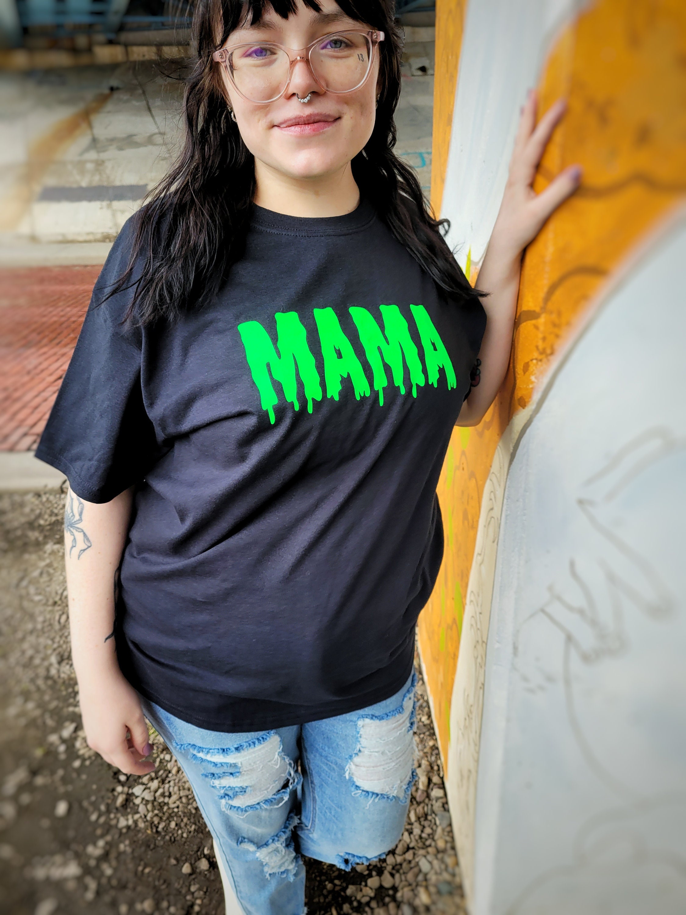Mama Dripping Font Shirt, Goth Mom, Gift for Mom, Mothers Day Gift ...