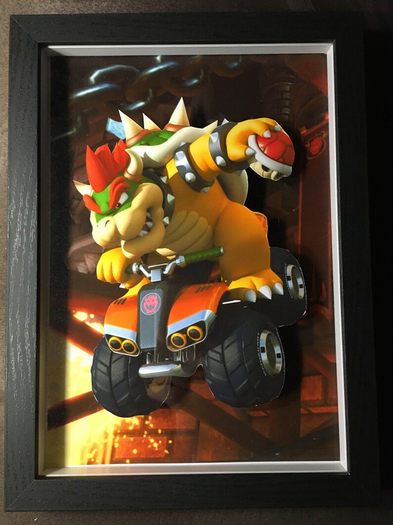 Bowser Kart - 3D Frame - Etsy