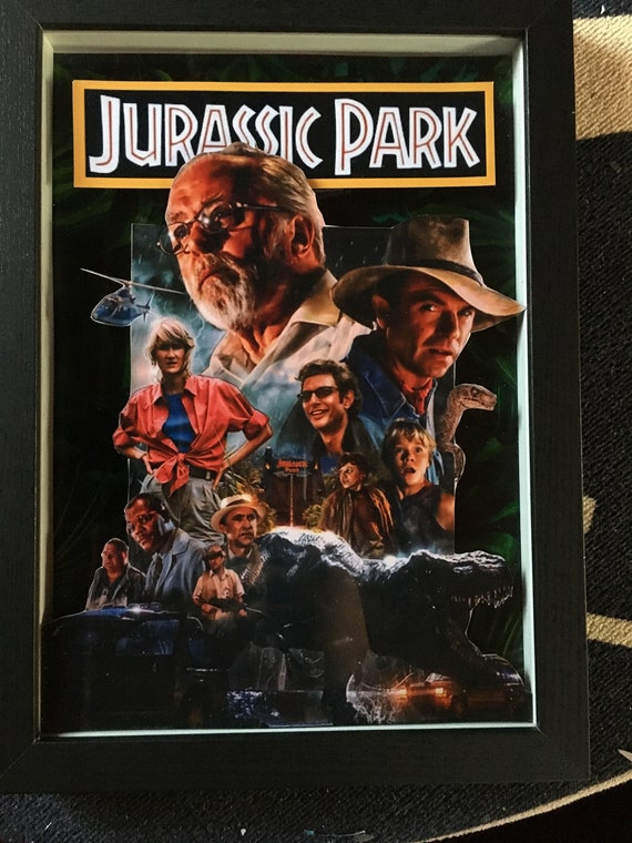 Jurassic Park 3D Rahmen/Frame - Etsy.de