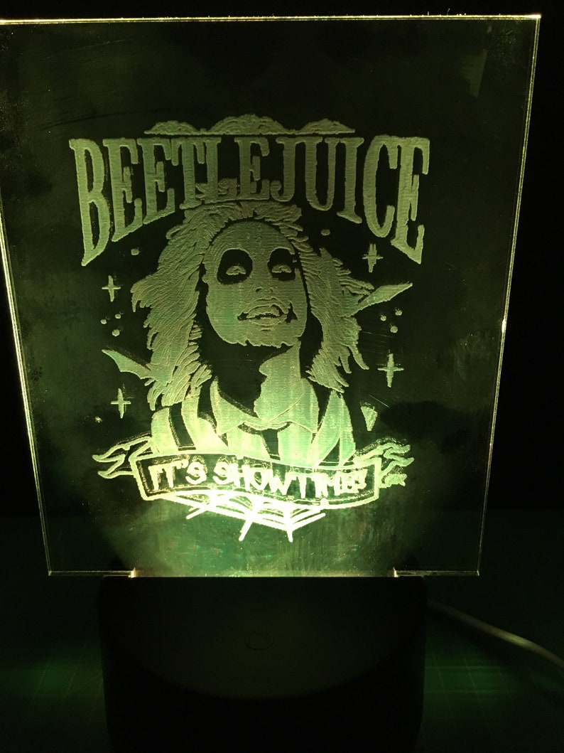 Beetlejuice LED Lamp - Etsy