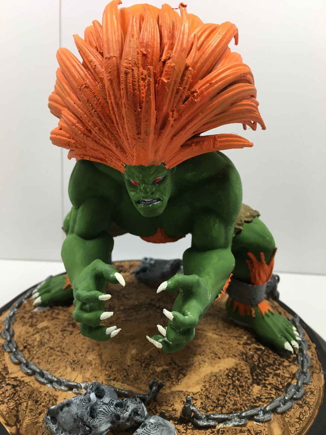 Blanka Street Fighter - 3D Print - Etsy