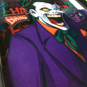 90s Cartoon Joker 3D Frame - Etsy