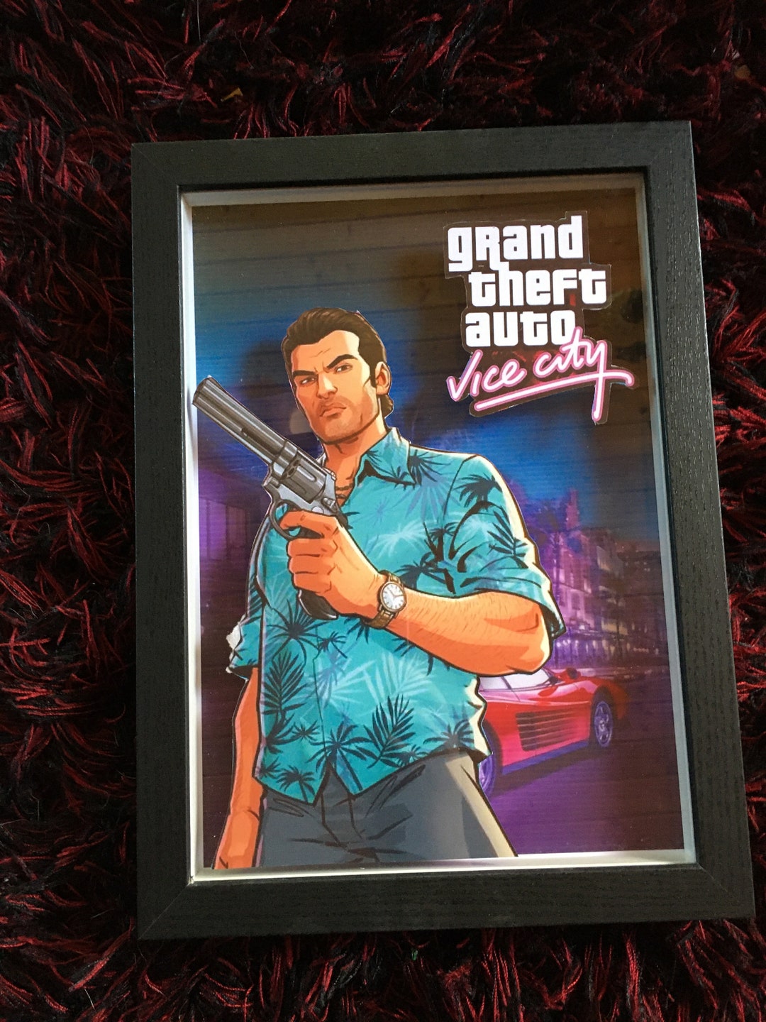 GTA Vice City Grand Theft Auto Vice City 3D Frame - Etsy Australia