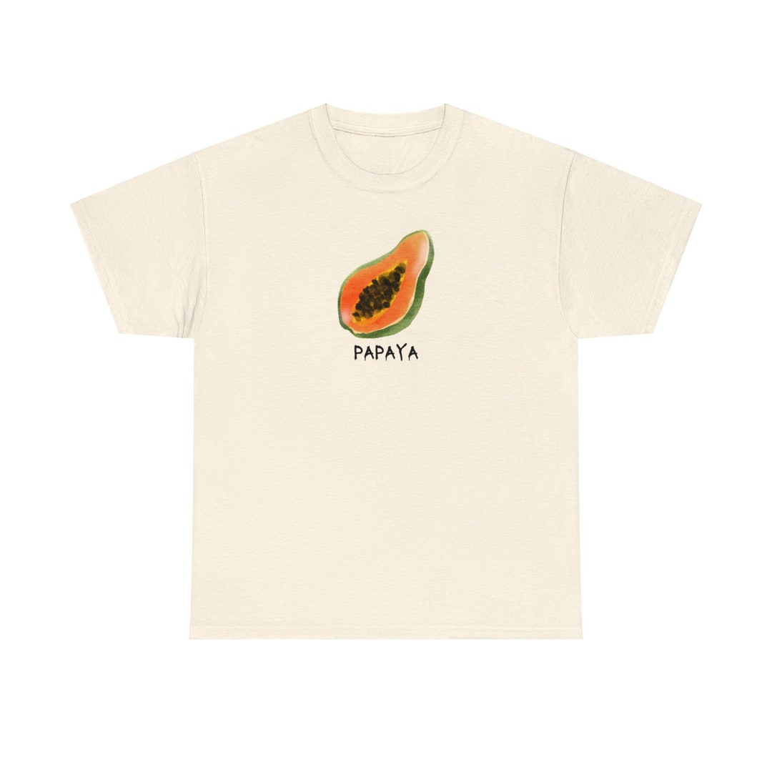 Unisex Minimalist Papaya Tee: A Fresh Splash of Style - Etsy