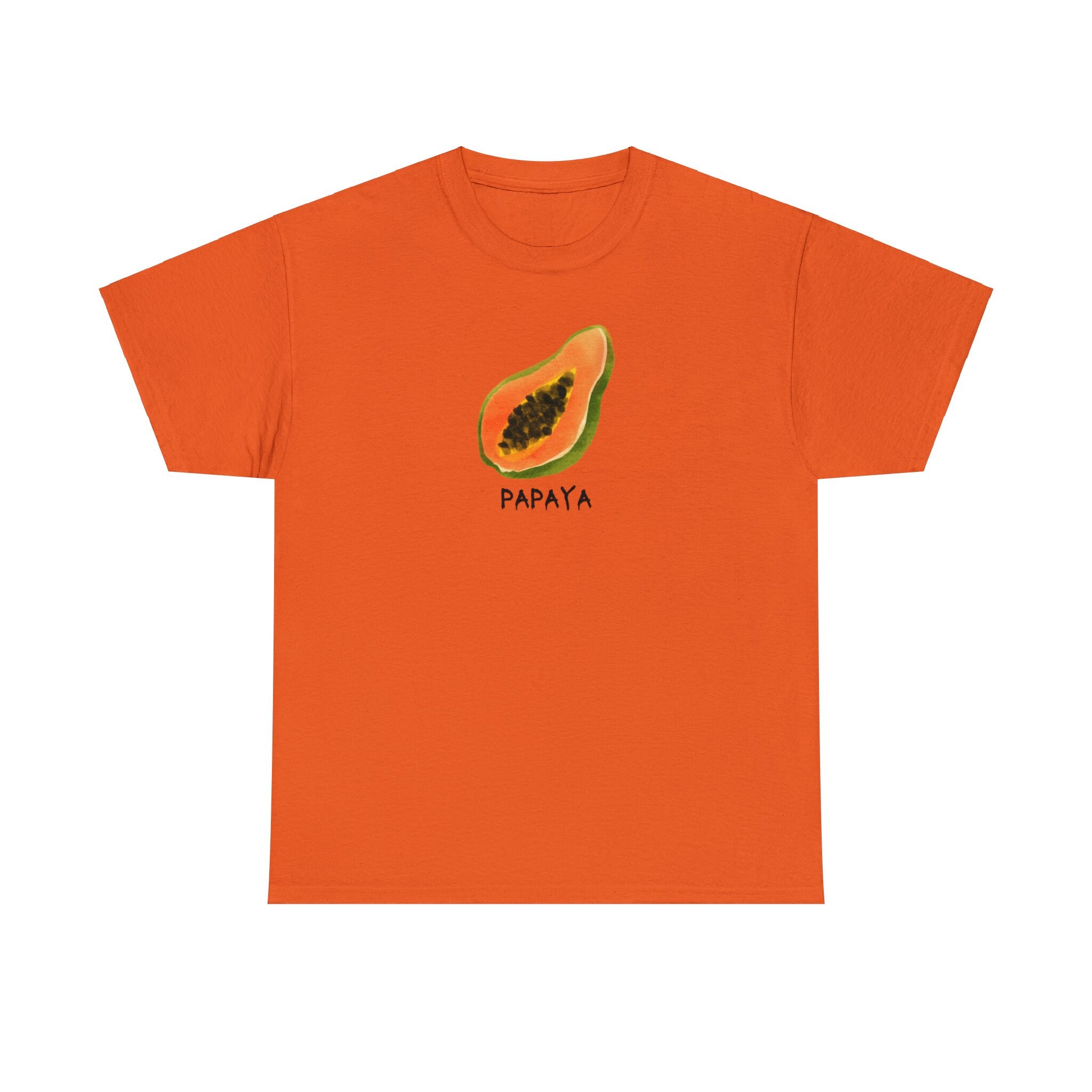 Unisex Minimalist Papaya Tee: A Fresh Splash of Style - Etsy