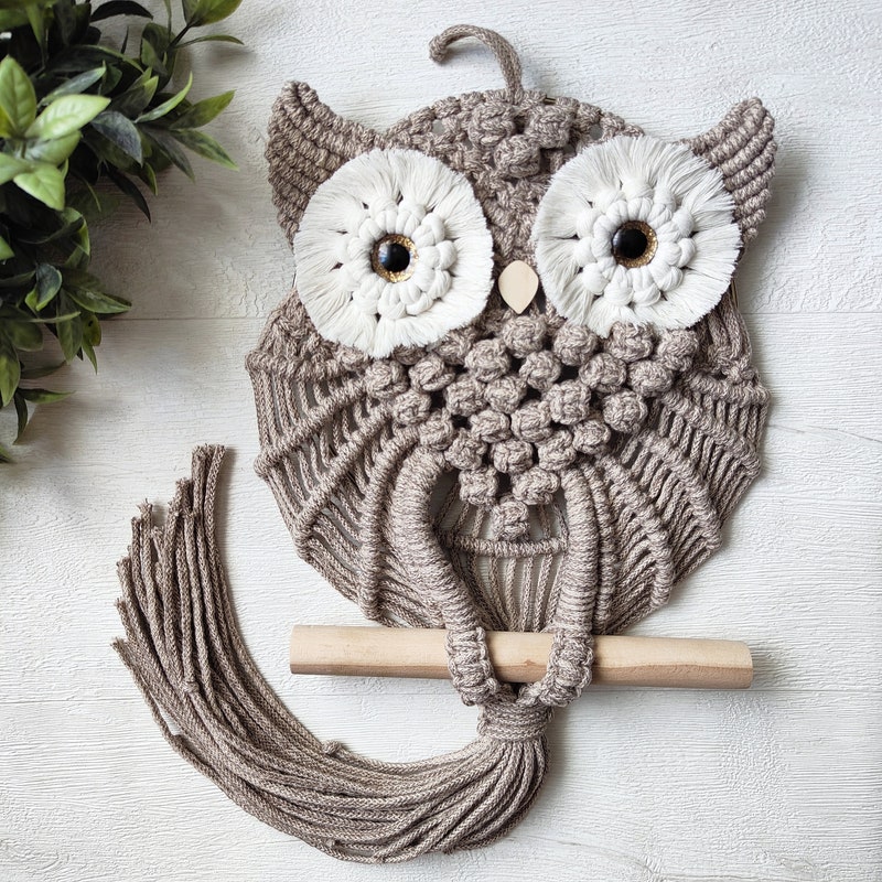 Owl Macrame Wall Hanging - Etsy