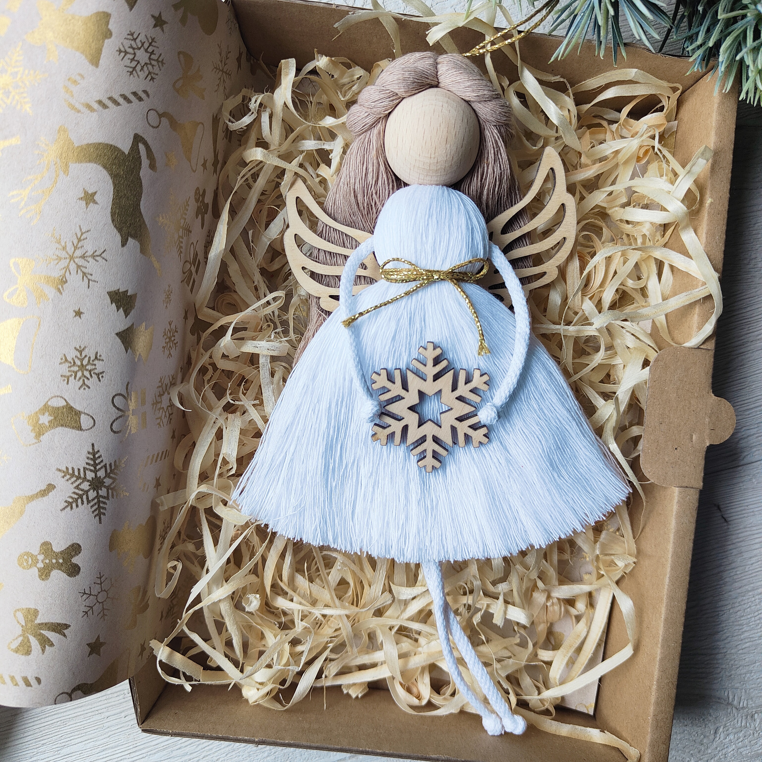 Christmas Angel, Macrame Angel, Hanging Angel, Christmas Decoration ...