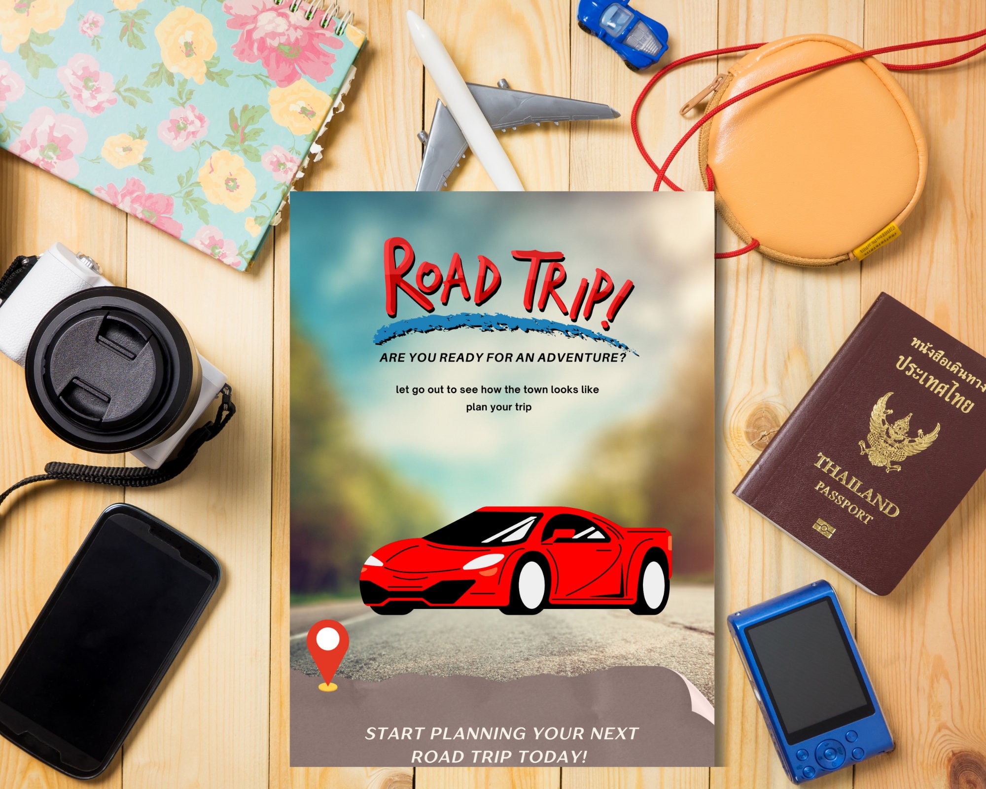 Road Trip Planner Printable, Travel Planner, Vacation Planner, Road ...