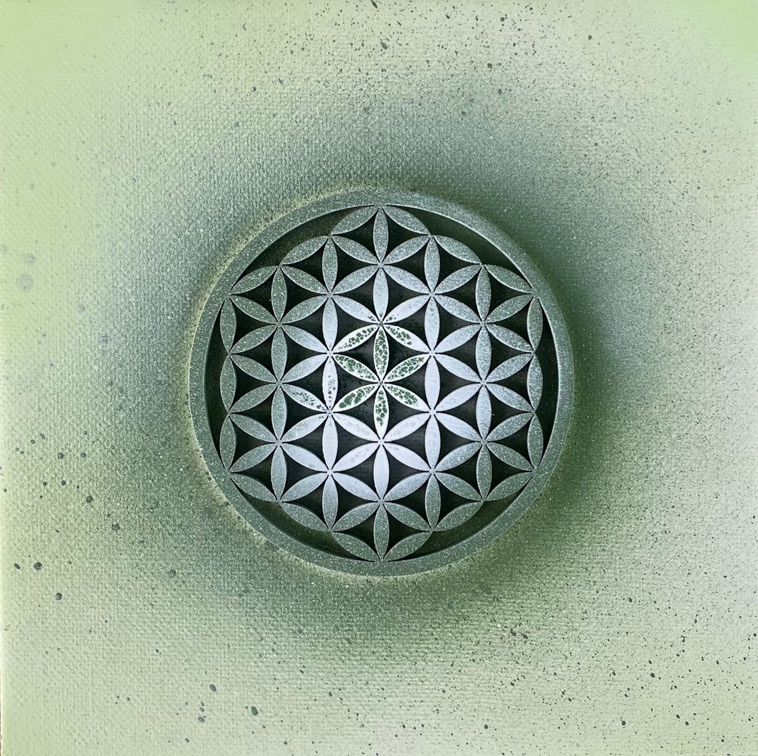 Flower of Life Painting - Etsy