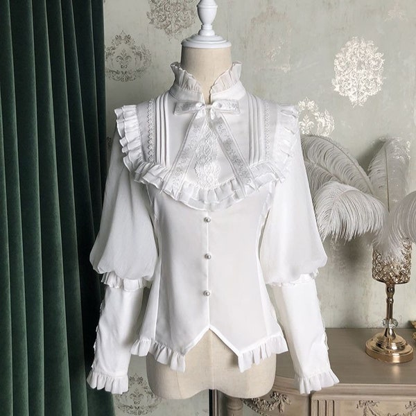 Ruffle Vampire Shirt - Etsy