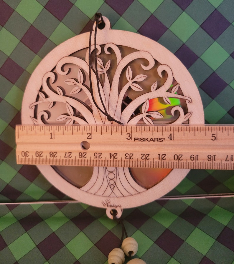 Family Tree Suncatcher Reflector Upcycled Cds Laser Cut - Etsy