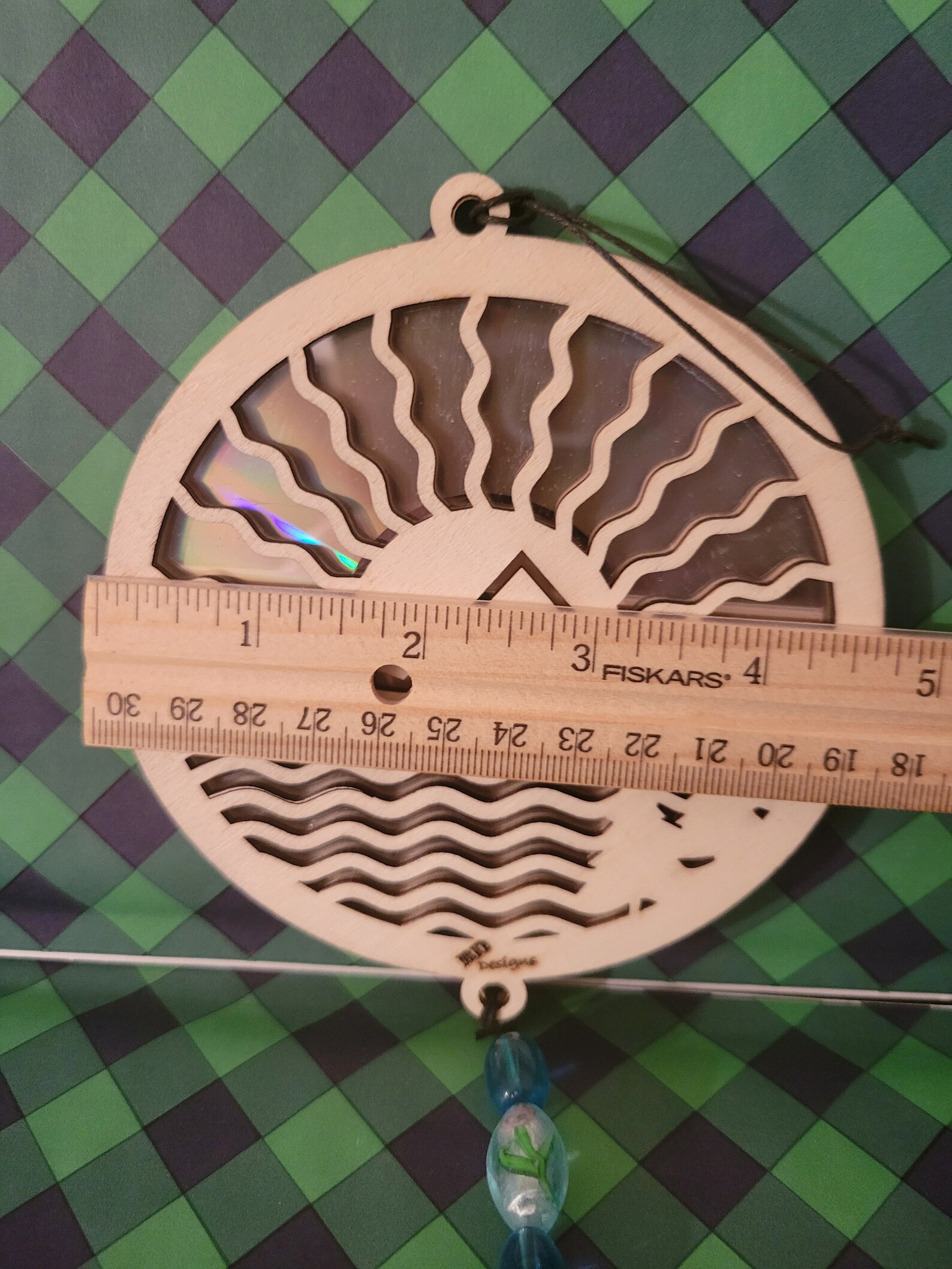 Mountain Sunrise Lake Sun Suncatcher Reflector Upcycled Cds Laser Cut ...