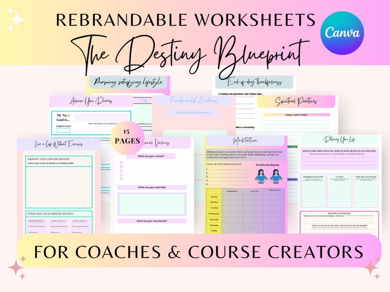 Coaching Session Worksheets, Life Coaching Tools, Coaching Worksheets ...