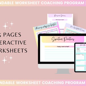 Coaching Session Worksheets, Life Coaching Tools, Coaching Worksheets ...