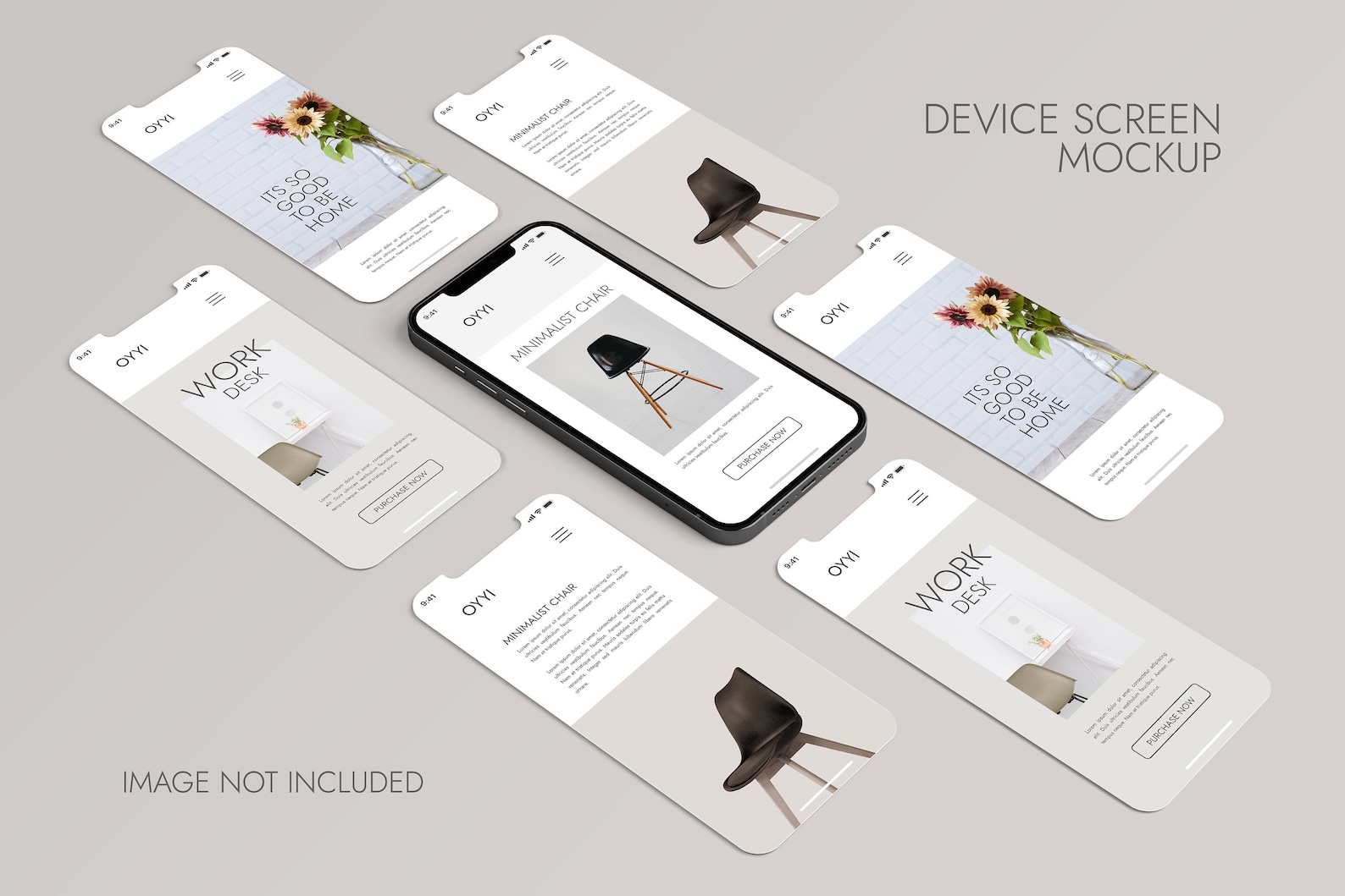 IPhone Mockup, iPhone App Interface Mockup, Interface Mockup, Device ...