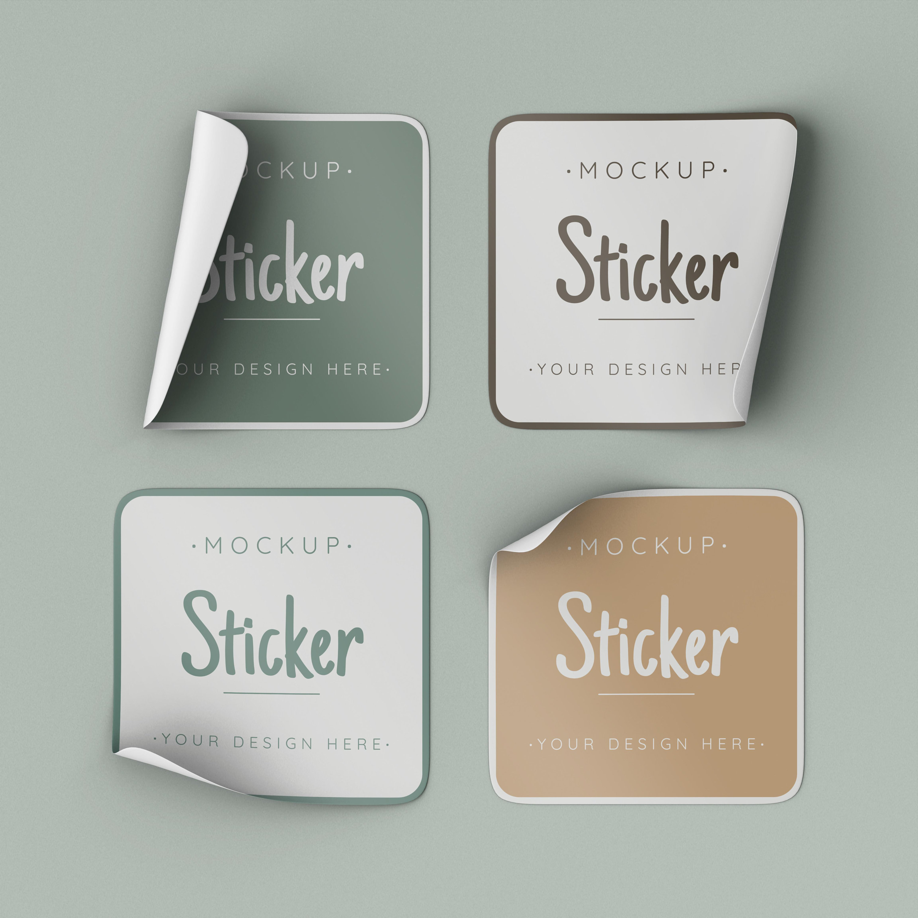Sticker Mockup, Sticker Mockup Psd, Sticker Mockup Bundle - Etsy