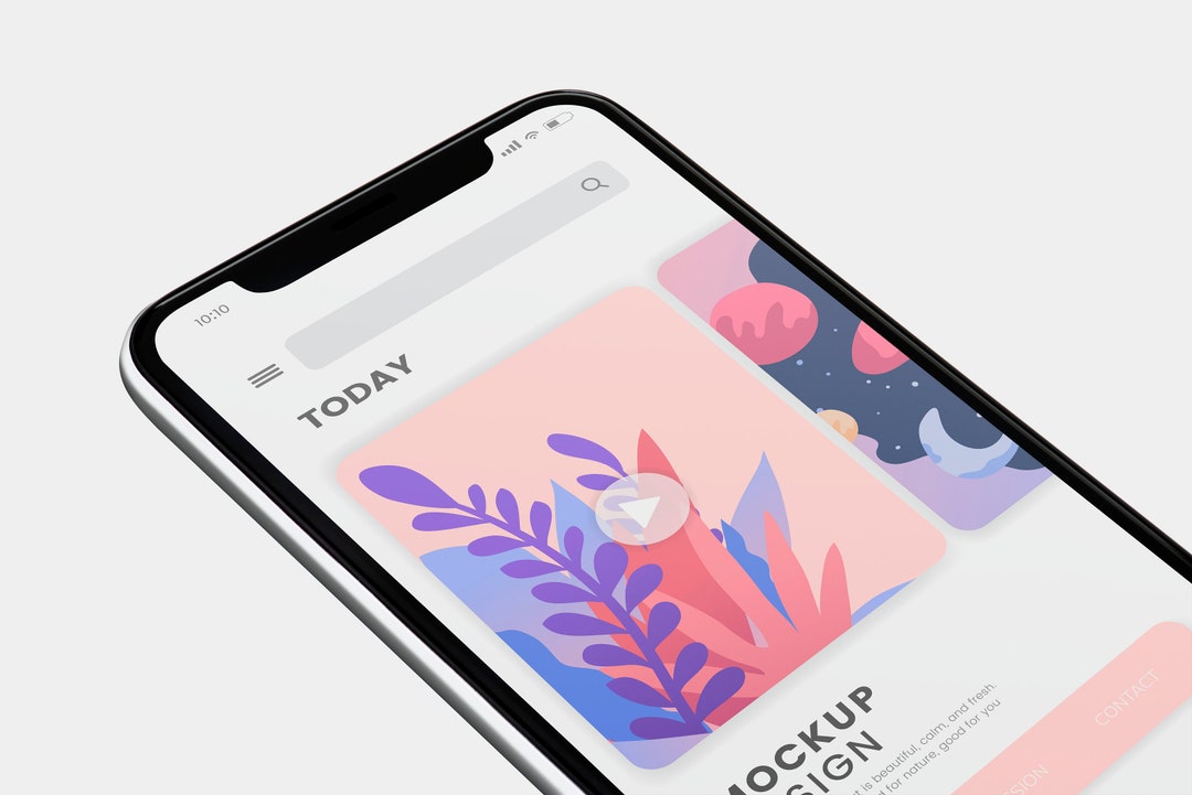 IPhone Mockup, iPhone App Interface Mockup, Interface Mockup, Device ...