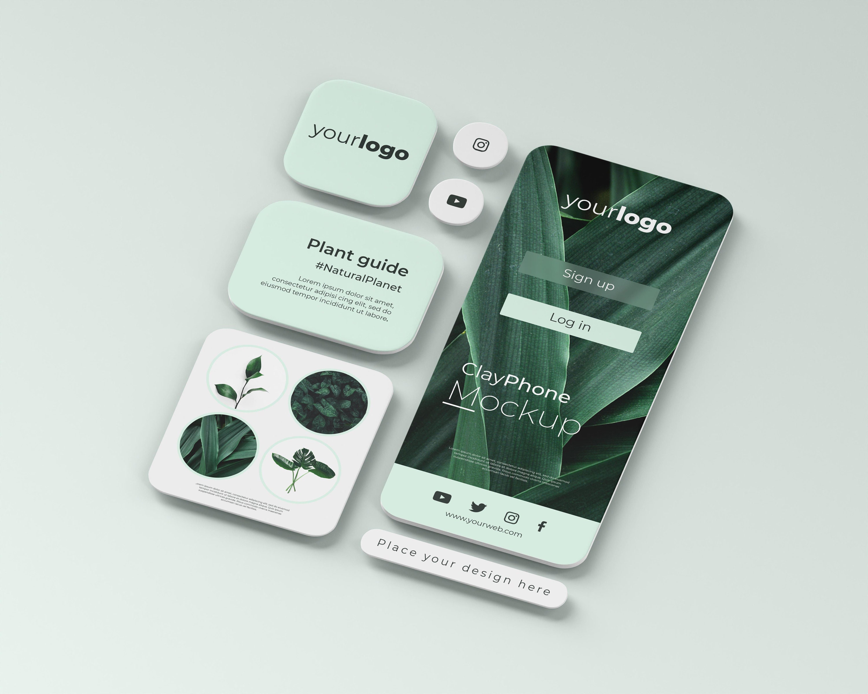 IPhone Mockup, iPhone App Interface Mockup, Interface Mockup, Device ...