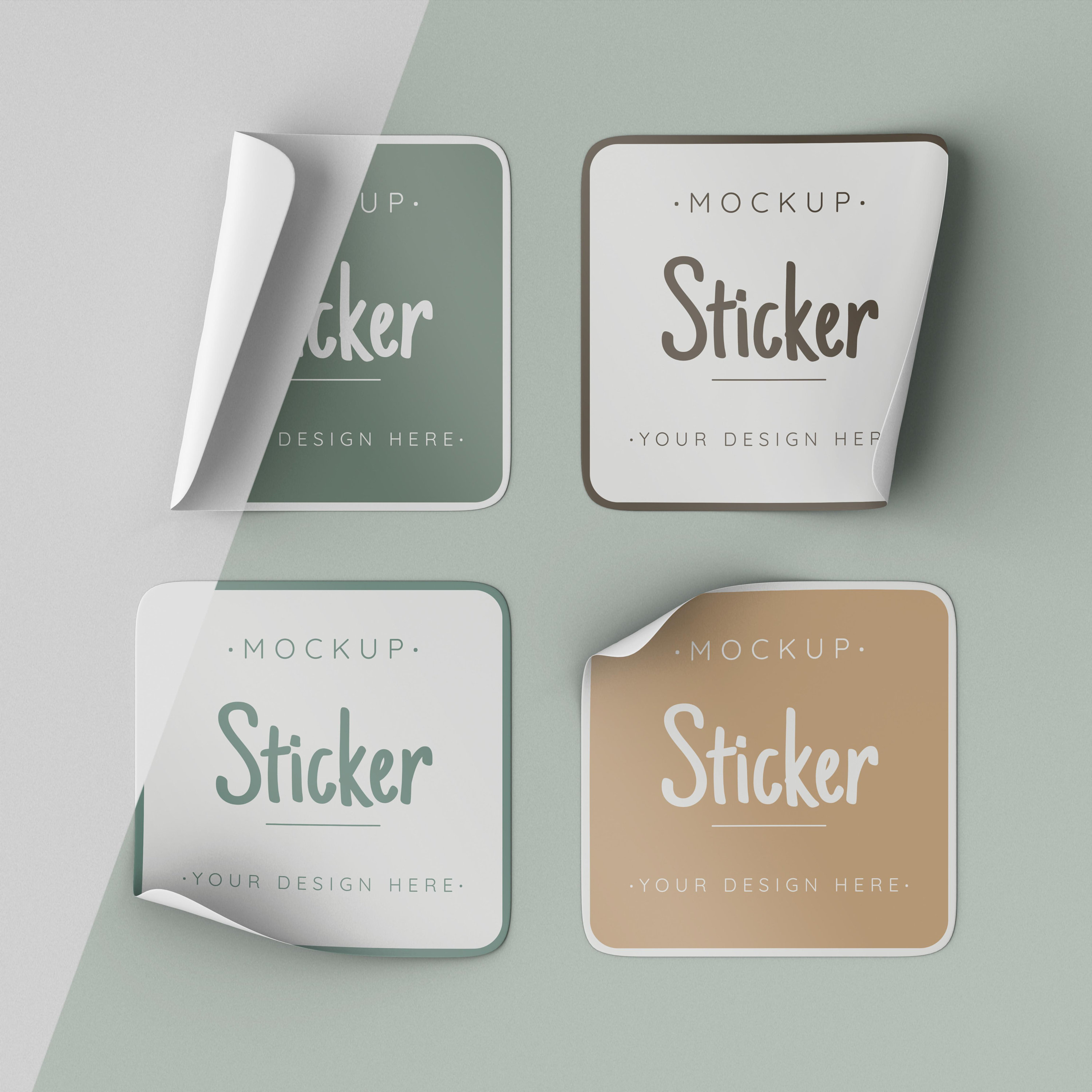 Sticker Mockup, Sticker Mockup Psd, Sticker Mockup Bundle - Etsy