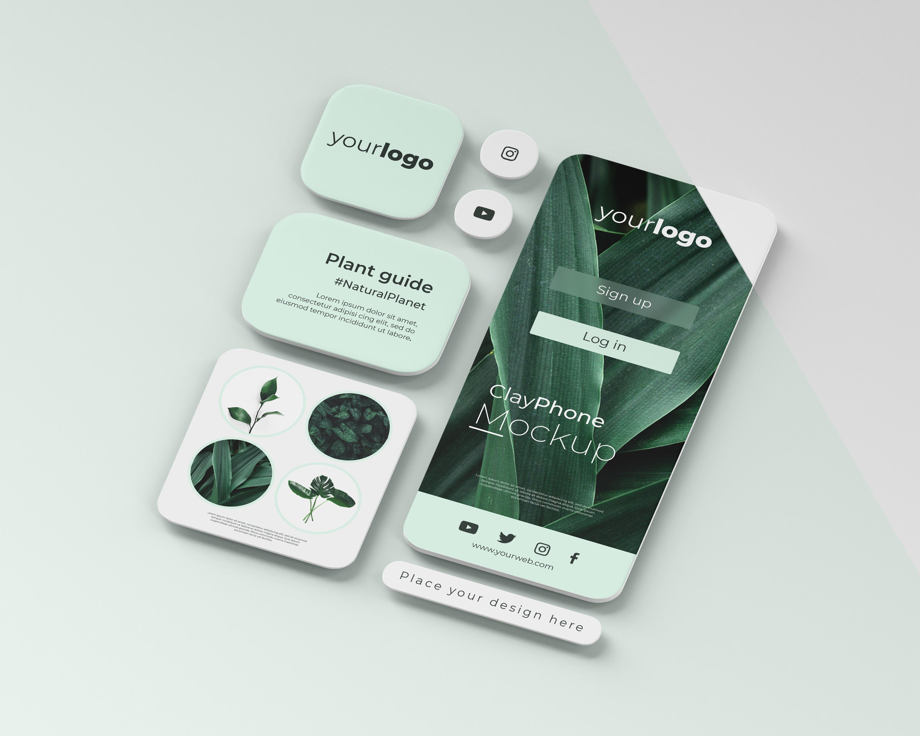 IPhone Mockup, iPhone App Interface Mockup, Interface Mockup, Device ...