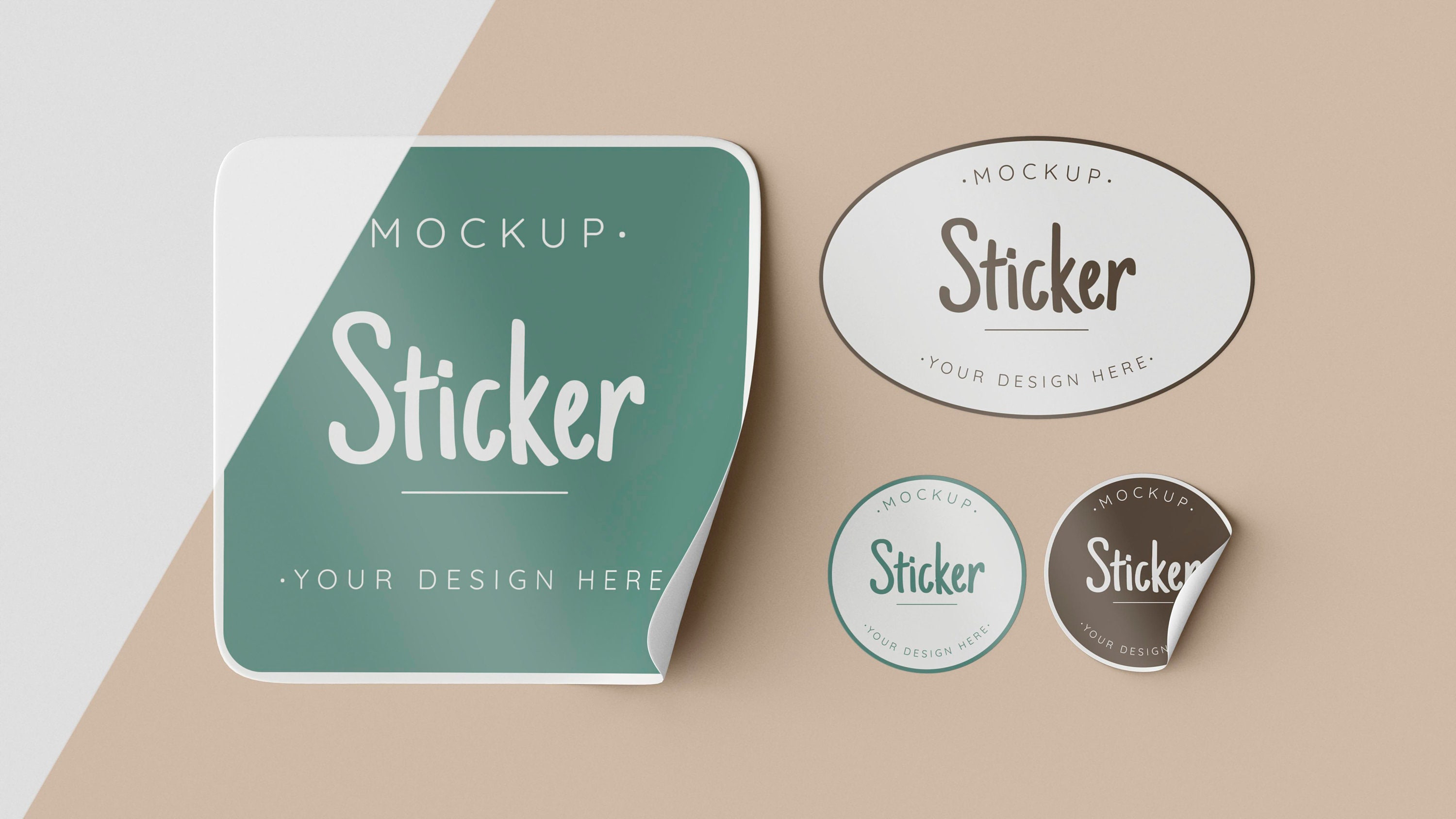 Sticker Mockup, Sticker Mockup Psd, Sticker Mockup Bundle - Etsy