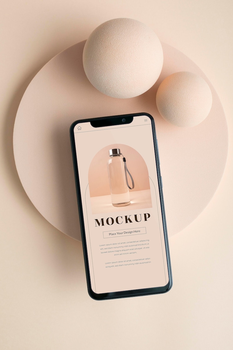 IPhone Mockup, iPhone App Interface Mockup, Interface Mockup, Device ...