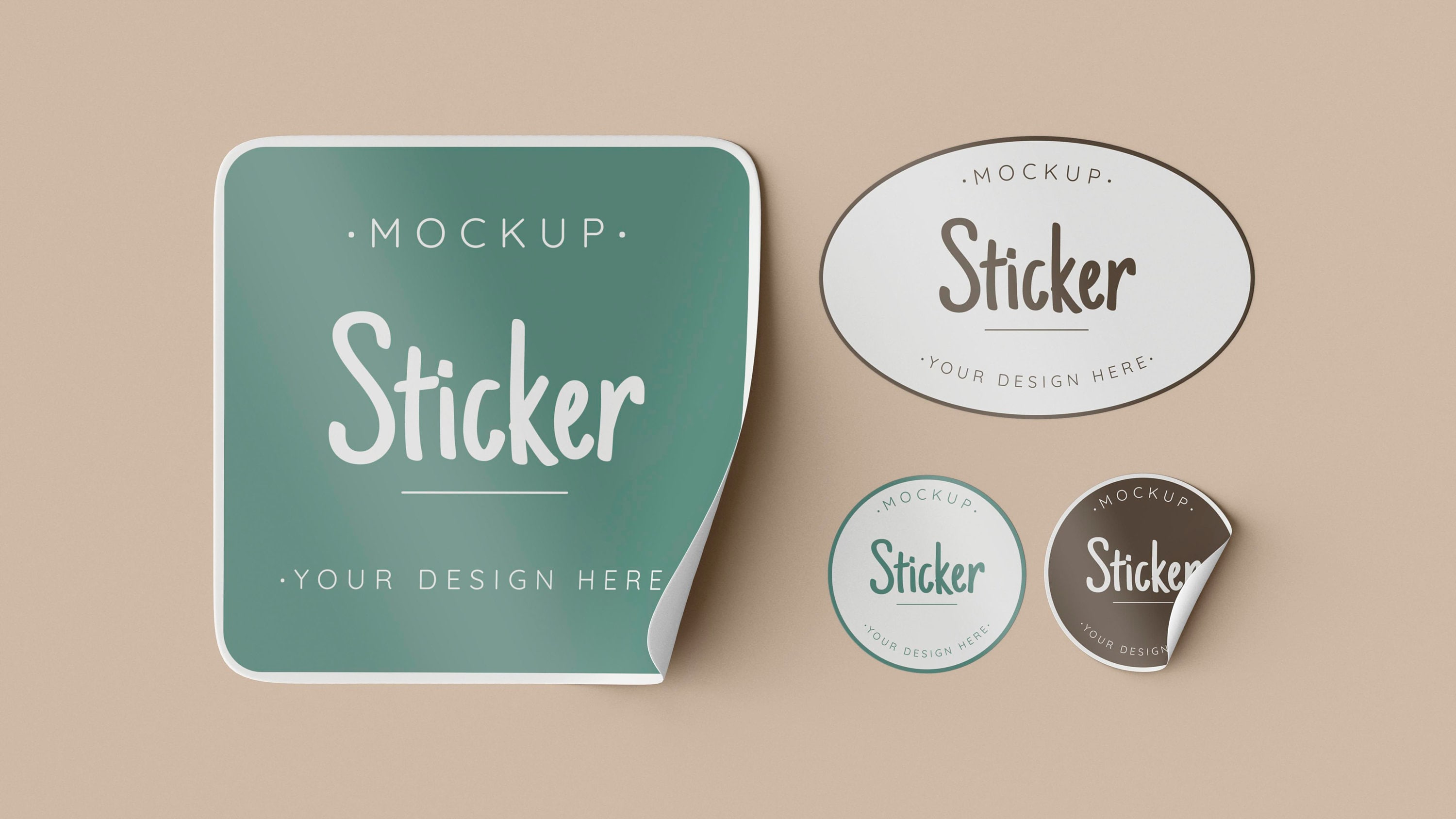 Sticker Mockup, Sticker Mockup Psd, Sticker Mockup Bundle - Etsy