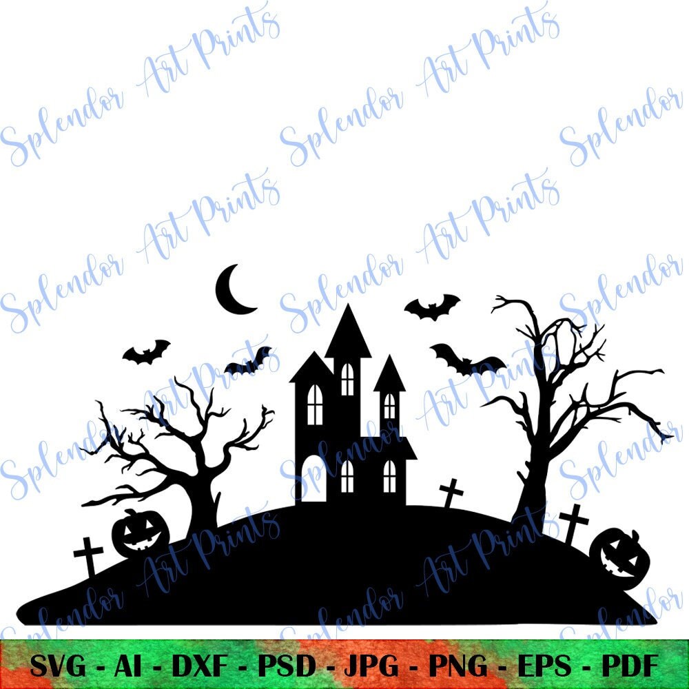 HAUNTED MANSION SVG, Gothic Svg, Halloween Svg, Haunted House Svg, Svg ...