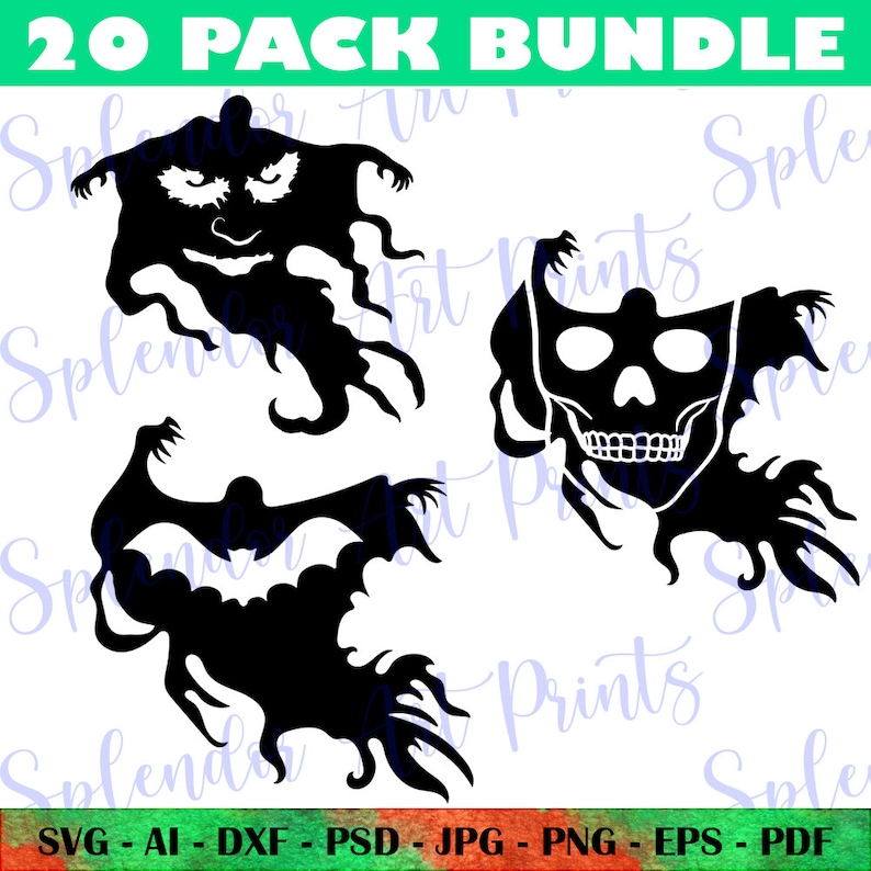 GHOST BUNDLE SVG, Gothic Svg, Halloween Bundle Svg, Svg File Cricut ...