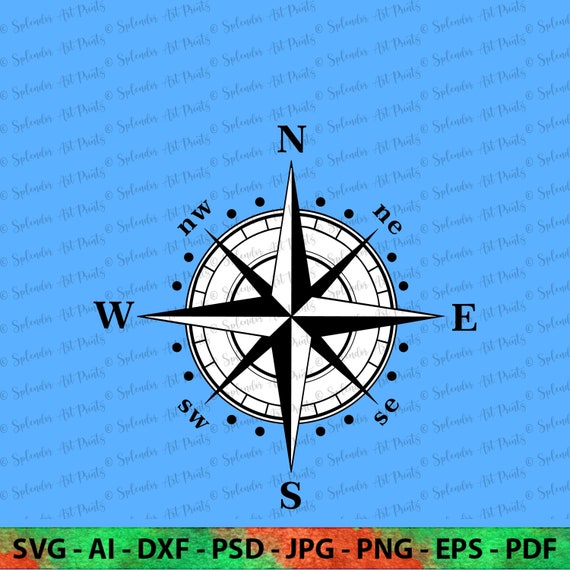 WIND ROSE SVG Cut File for Cricut Wind Rose Png Wind Rose - Etsy