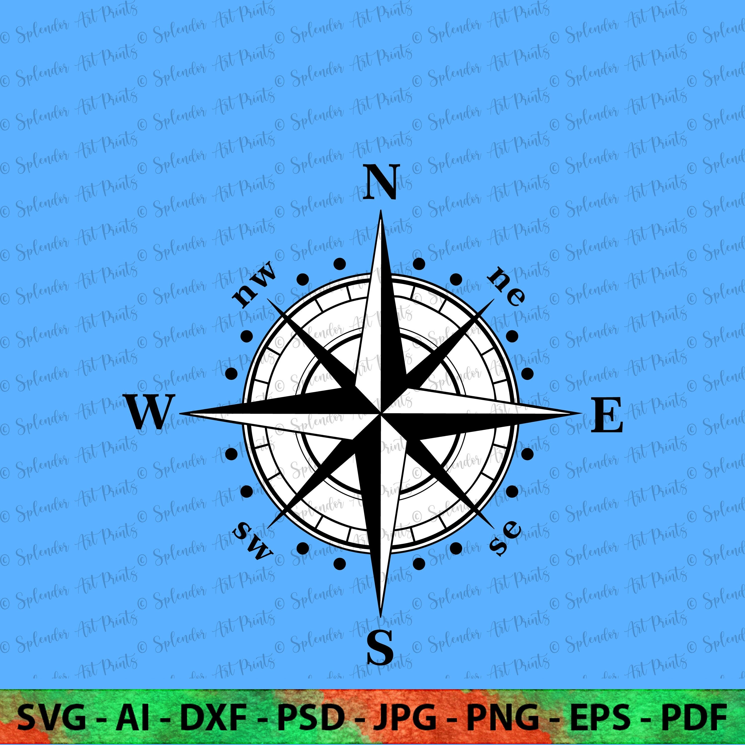WIND ROSE SVG, Cut File for Cricut, Wind Rose Png, Wind Rose Tshirt ...