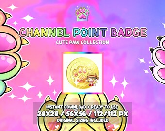Paw Channel Point - Etsy
