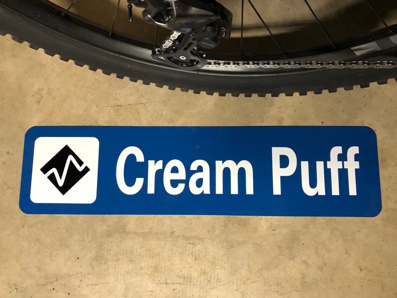 Customizable Metal & Vinyl Bike Signs | Trailhead Sign | Mountain ...