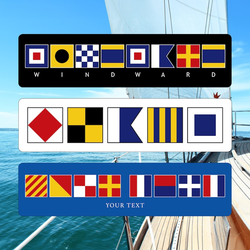 Nautical Flag Sign - Etsy